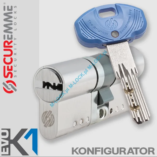 SECUREMME EVOK1 - wkładka patentowa, modularna (konfigurator) - M-LOCK