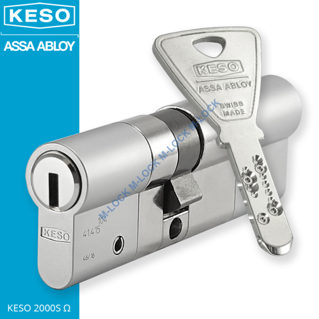 KESO 2000S Omega 40/45NN (85 mm), wkładka patentowa - M-LOCK - zamki ...