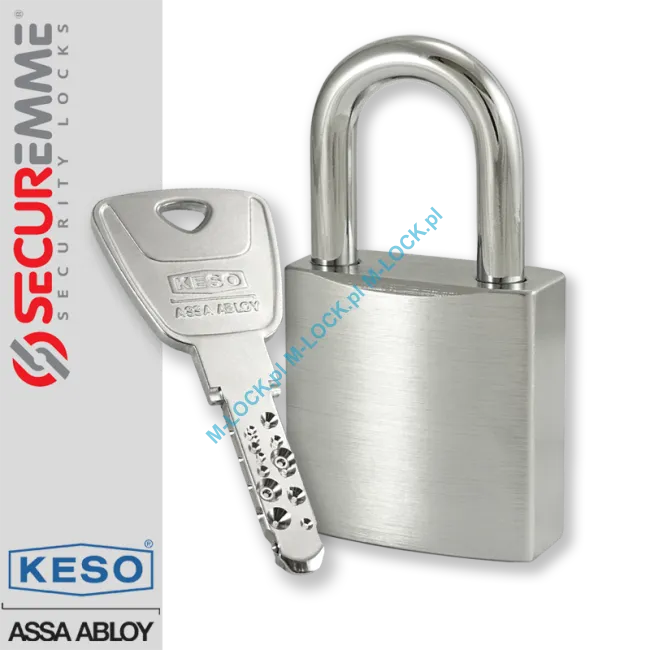 SECUREMME 7550XCS / KESO 8000S Omega2, kłódka hartowana - M-LOCK