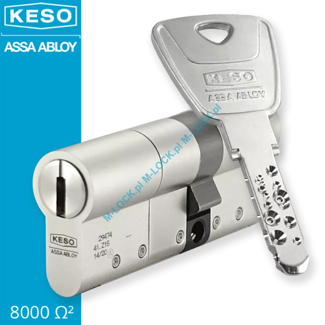 KESO 8000S Omega2 30/45NN (75 mm), wkładka patentowa - M-LOCK