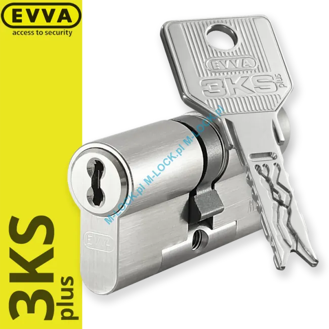 EVVA 3KSplus 31/31NN (62 mm), wkładka patentowa - M-LOCK