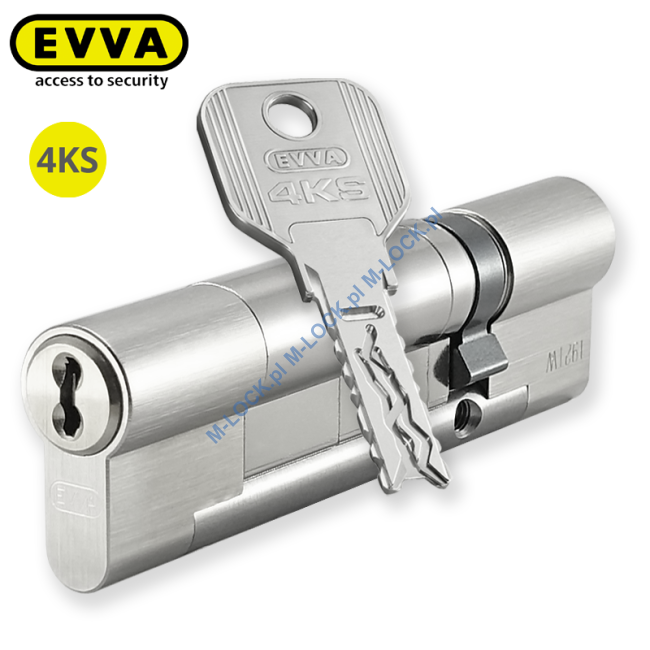 EVVA 4KS 31/76NN (107 mm), wkładka patentowa - M-LOCK - zamki, sejfy, drzwi