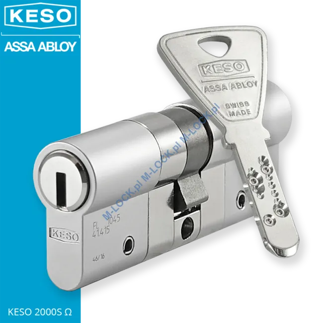 KESO 2000S Omega 40/40NN (80 mm), wkładka patentowa - M-LOCK