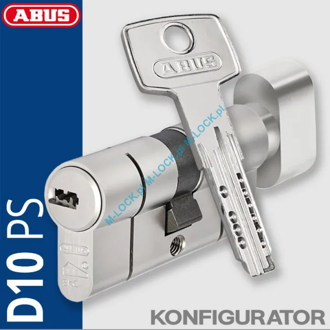 ABUS D10 PS - wkładka patentowa z pokrętłem (konfigurator) - M-LOCK