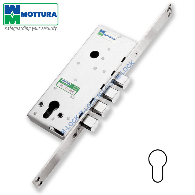 MOTTURA 85.110 zamek jednopunktowy na wkładkę - M-LOCK - zamki, sejfy ...
