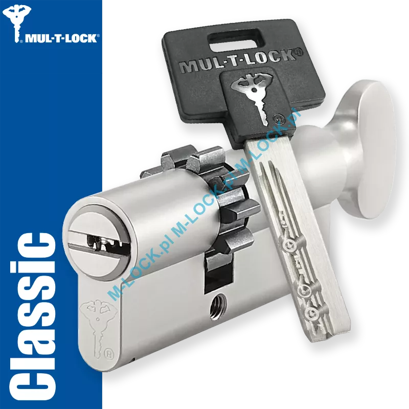MUL-T-LOCK Classic 35/31G1ZN (71 mm), wkładka patentowa z pokrętłem - M ...