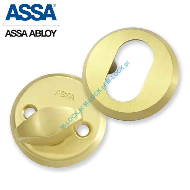 ASSA 256-6OLV, komplet szyldów 6 mm (mosiądz szczotkowany) - M-LOCK
